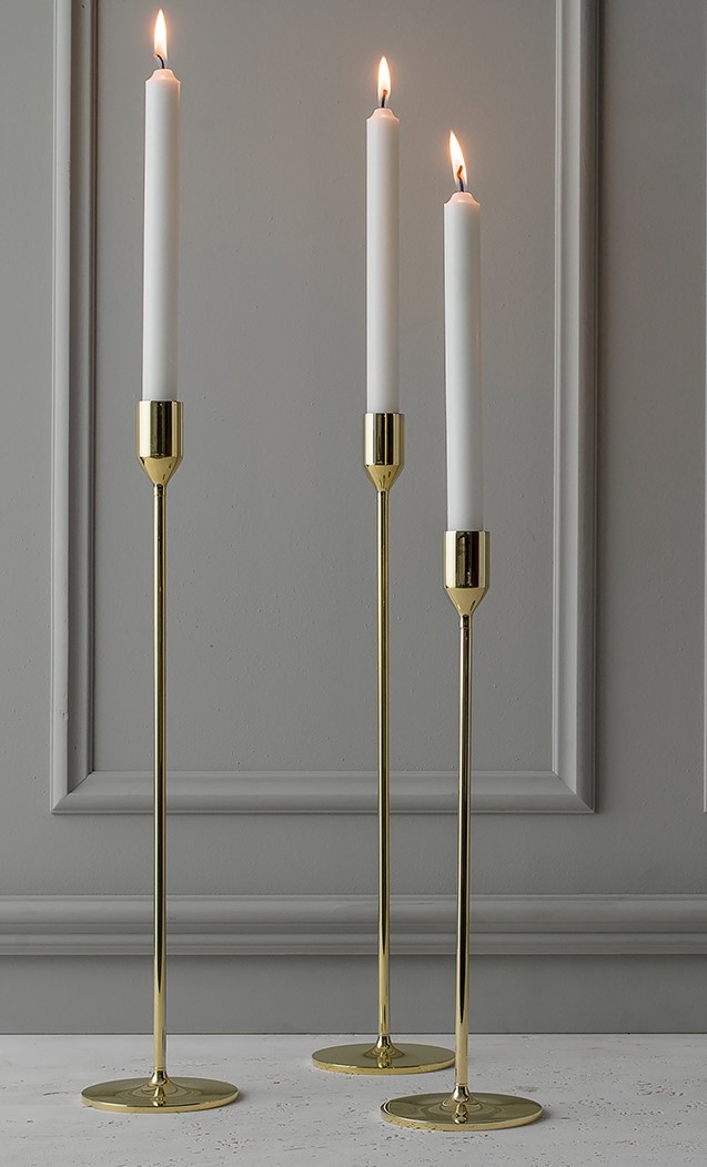 Skultuna Nattlight candlestick - Large - Brass. Høyde 45cm. - Ølen Møbel